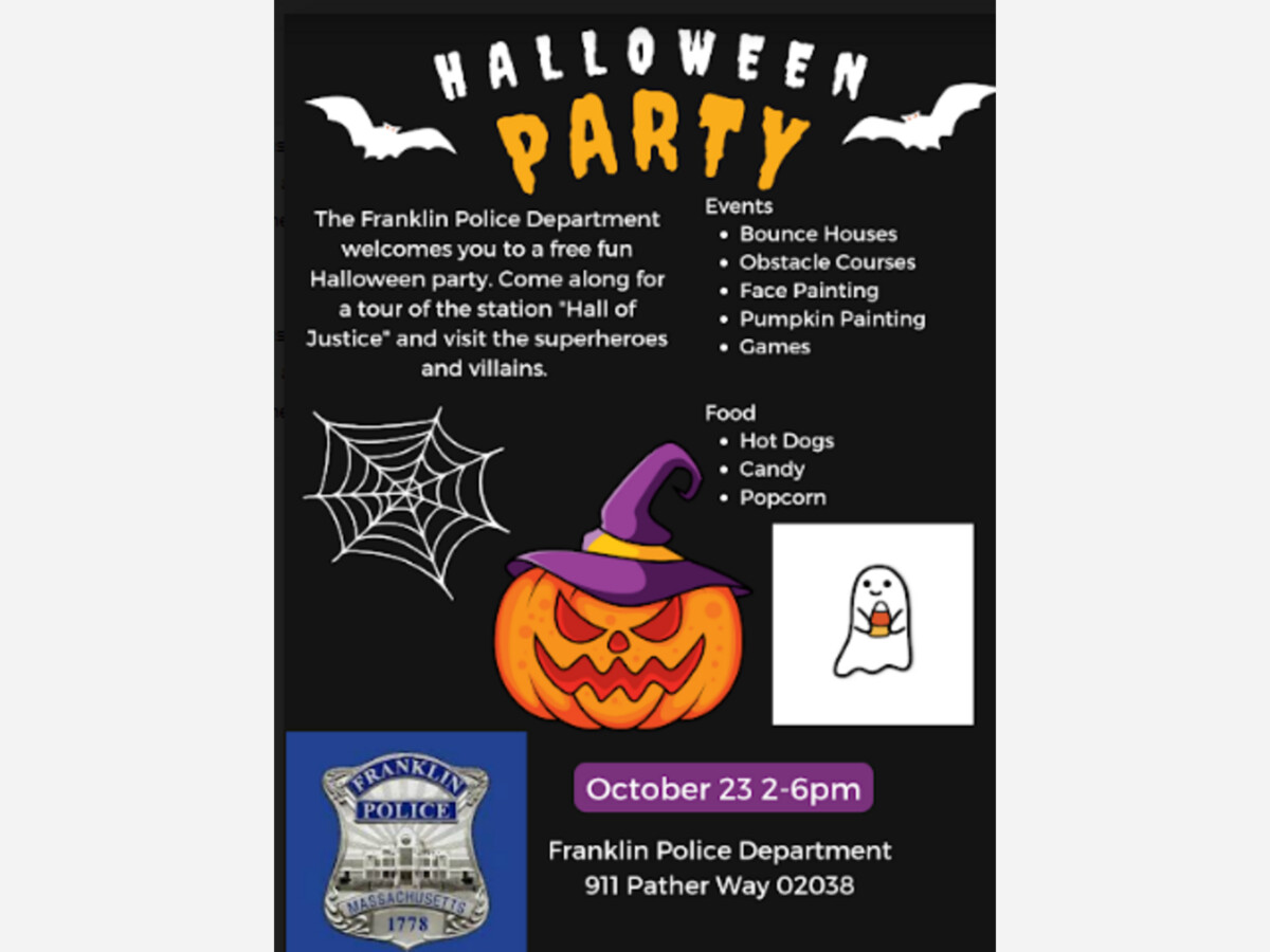 FPD to Halloween Party Coming Oct. 23 | Franklin Observer