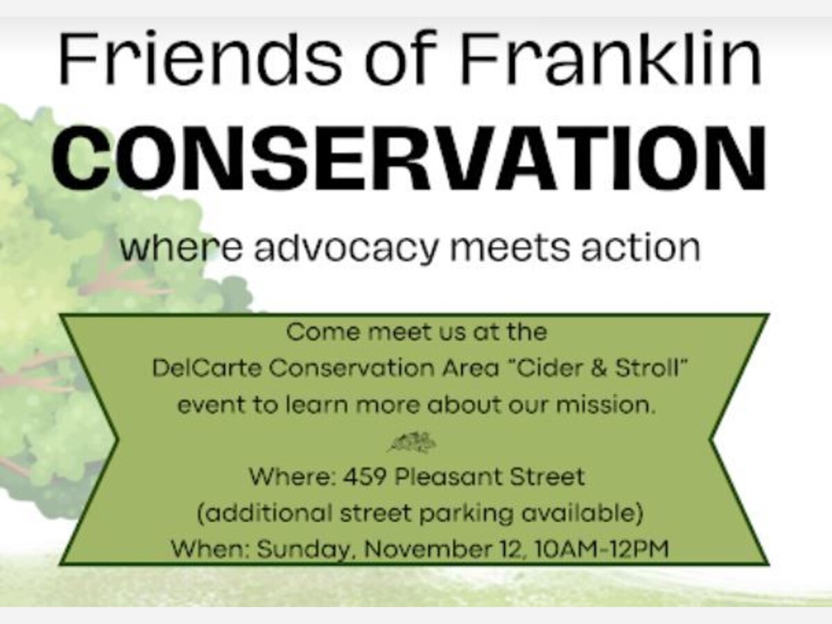 Inaugural Meeting for Friends of Franklin Conservation on Sunday ...